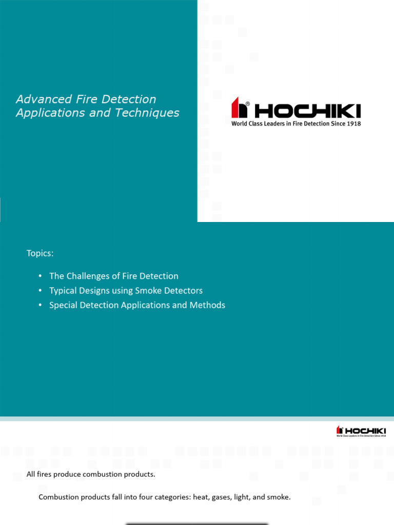 Advanced Fire Detection Applications and Techniques 1657089403 | PDF ...