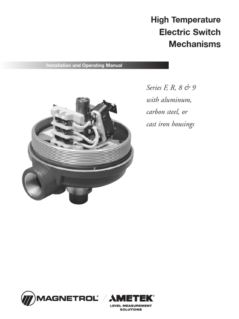 Electric Switch Mechanisms: High Temperature | PDF | Switch ...