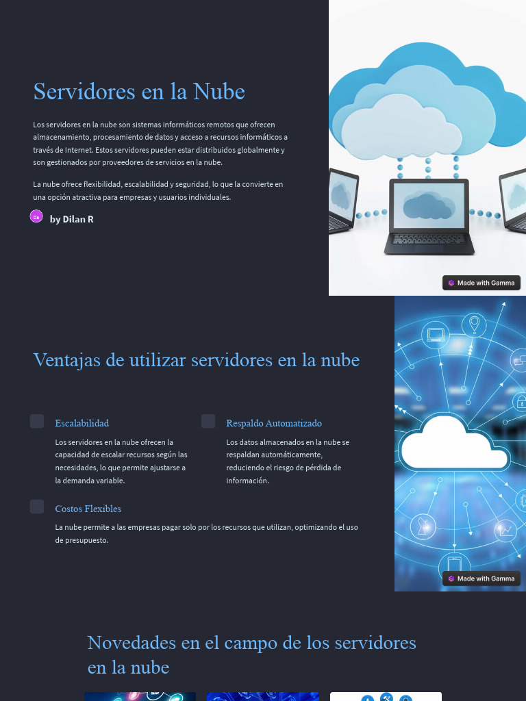 Servidores en La Nube | PDF | Computación en la nube | Servidor (Computación)