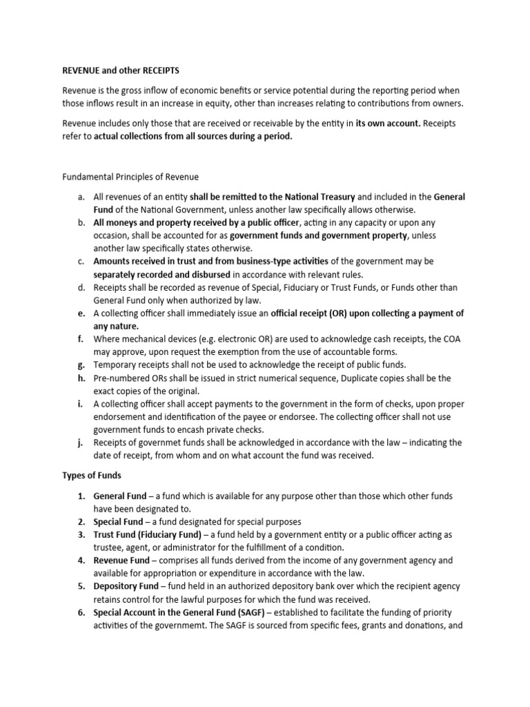 PH Gam - Revenues and Other Receipts | PDF | Taxes | Revenue