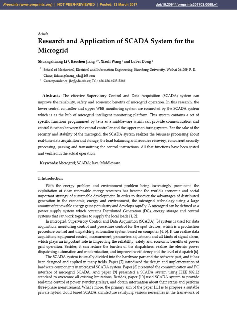 Research and Application of SCADA System for the M | PDF | Scada | Computing