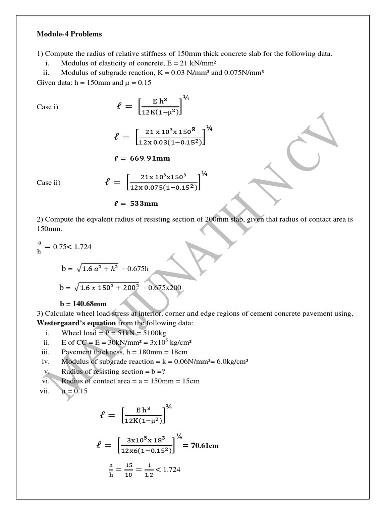 Module-4 Problems PD | Download Free PDF | Bending | Stress (Mechanics)