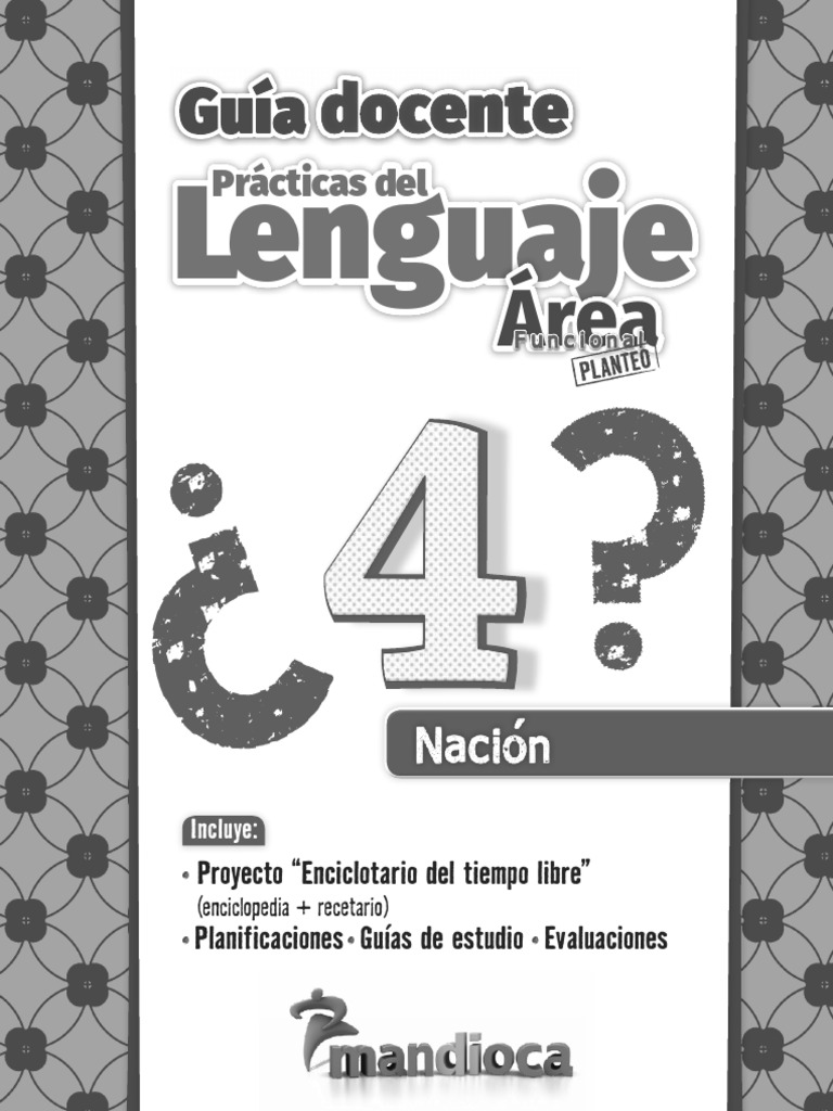 Guia Docente Area Funcional Planteo Practicas Del Lenguaje 4 | PDF | Adverbio | Puntuación