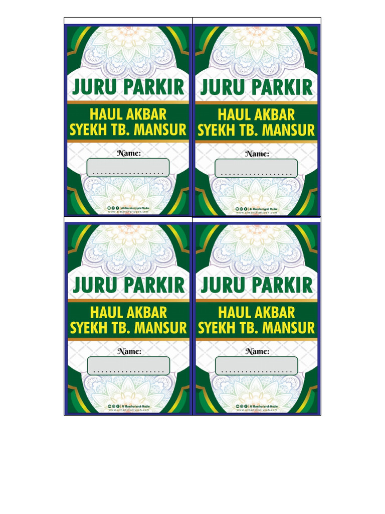 Id Card Cetak Parkir | PDF