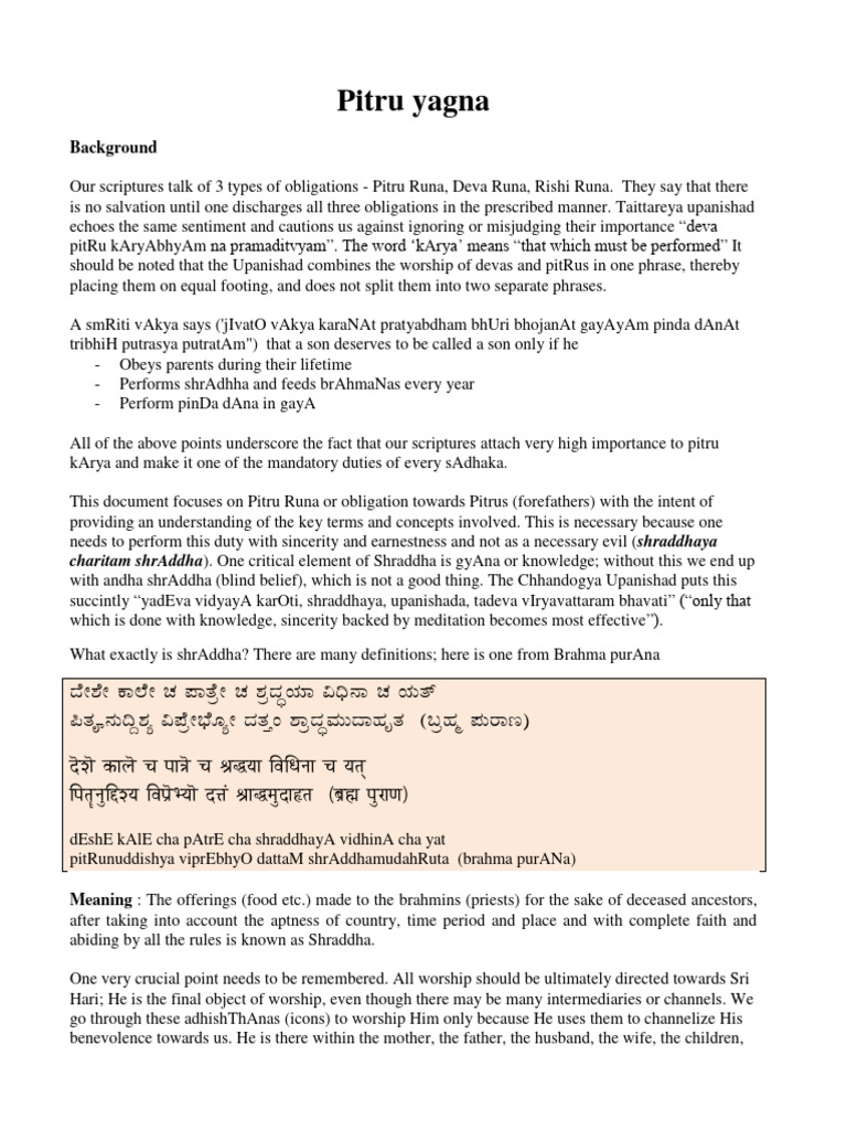 Pitru Yagna v2 | PDF | Puranas | Hindu Literature