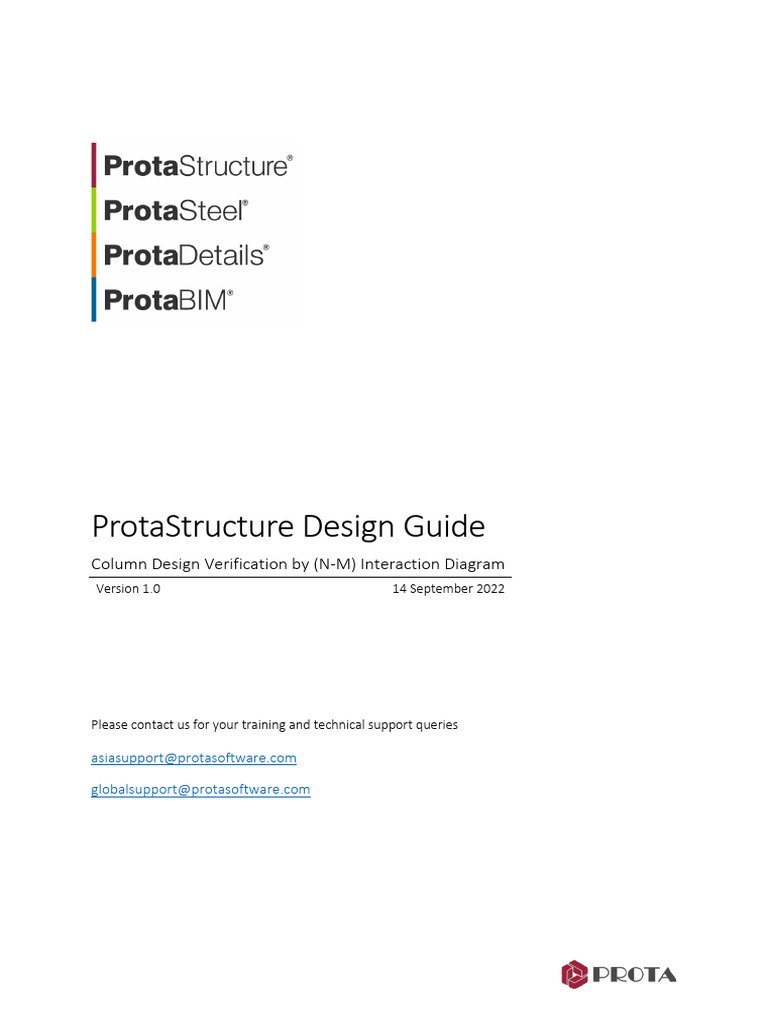 Protastructure Design Guide Column Design Verification by N M Interaction Diagram | PDF ...