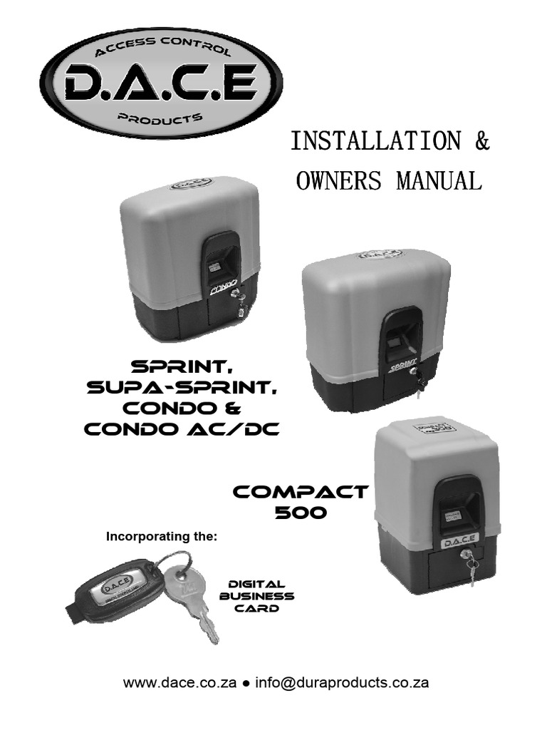 Gate Operator Installation Guide | PDF | Mains Electricity ...