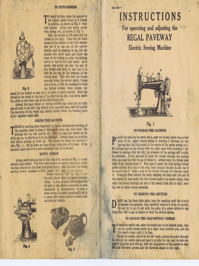 Sewing Machine Setup Guide | PDF | Manufactured Goods