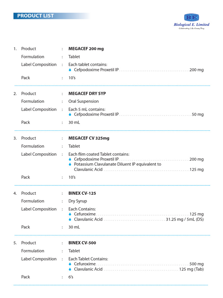 Comprehensive Product List for Medications | PDF | Chemical Compounds ...