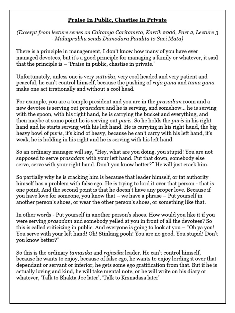 Cc Praise In Public Chastise In Private 2006 Pdf