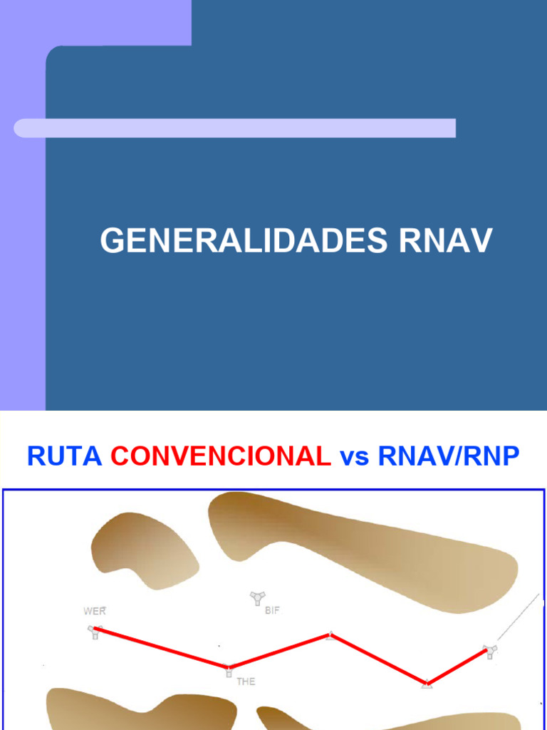 Especificaciones de Navegación RNAV/RNP | PDF | Aviación | Aeronave