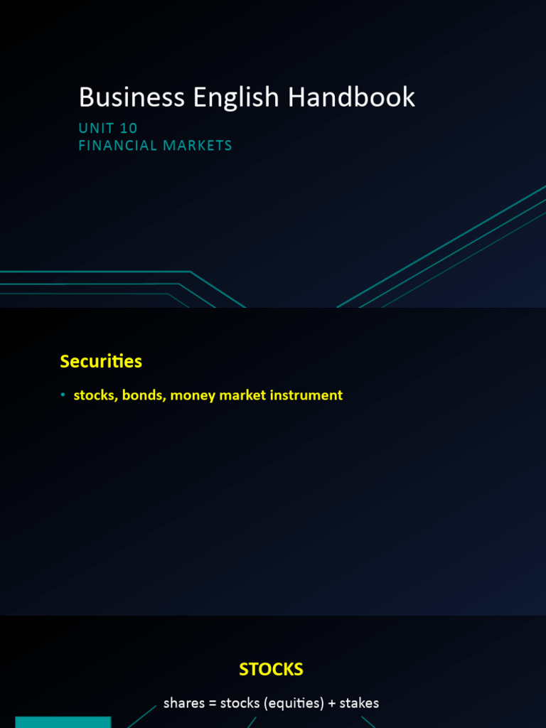 Business English Handbook 10 - Summary | Download Free PDF | Bonds ...