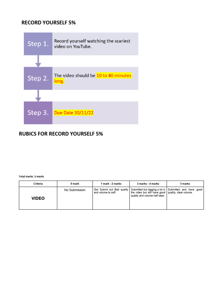 Record Yourself 5% | PDF