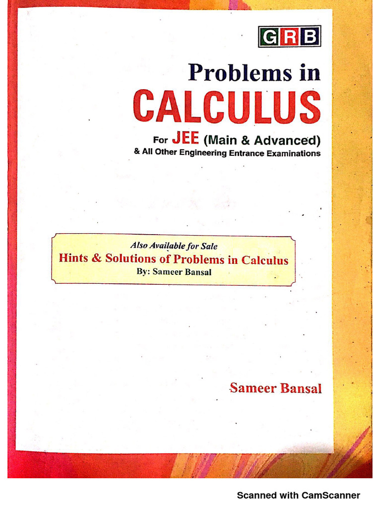 Sameer Bansal Calculus | PDF