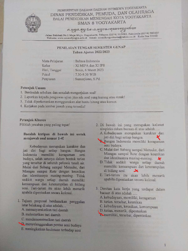 Pts B Ind Sem 2 | PDF