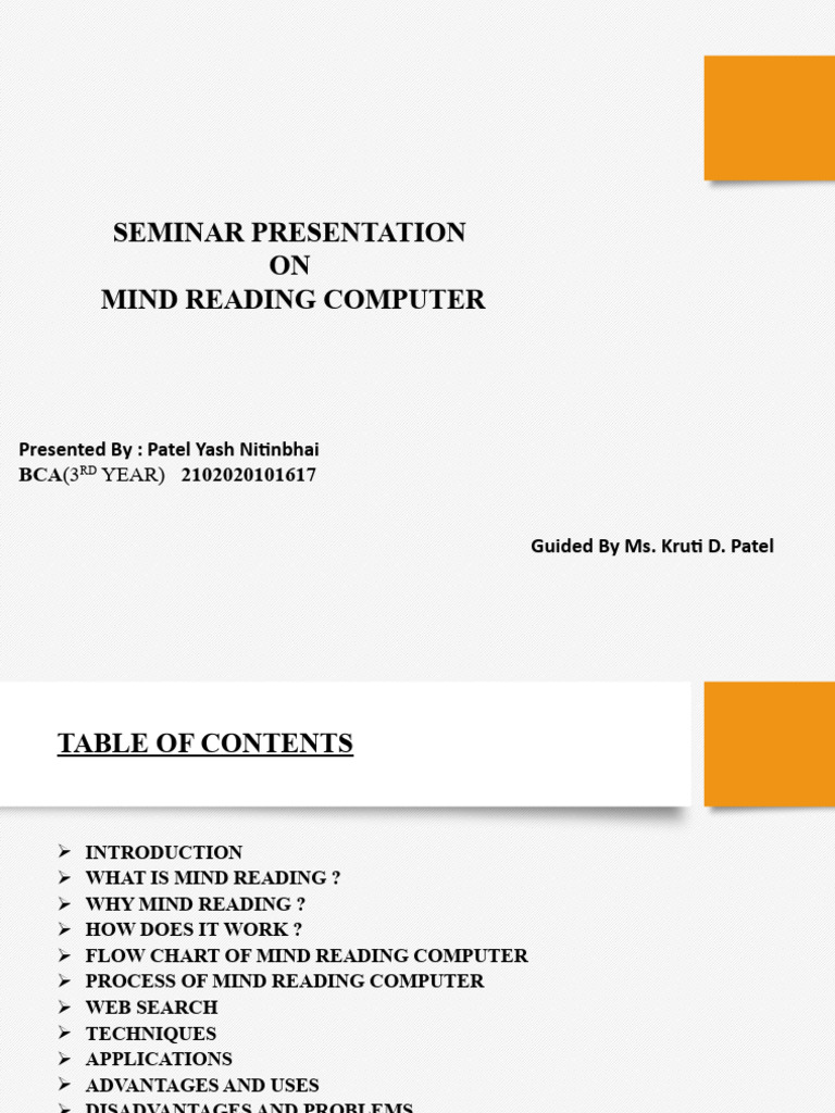 60_Mind Reading Computer | PDF | Mind | Neuroscience