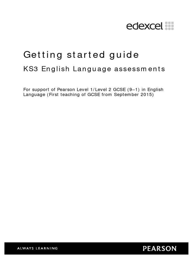 KS3_EngLang_Getting_Started_Guide | PDF