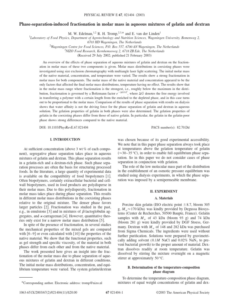 2003 Phase-separation-Induced Fractionation in Molar Mass in Aqueous ...
