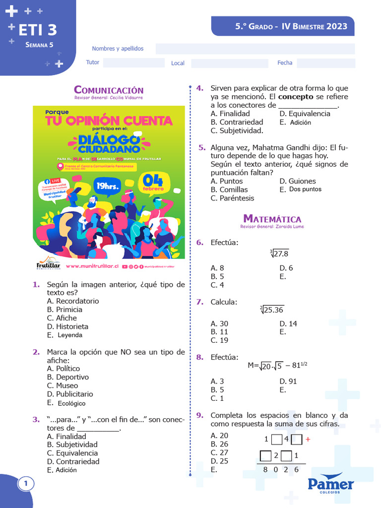 ETI 3_5.° grado_IVBIM | PDF | Tierra | Geología