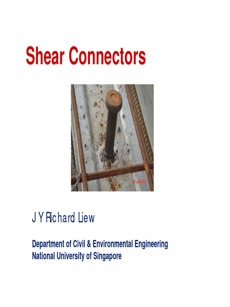 10b Shear Connectors and Partial Composite New | PDF | Beam (Structure) | Composite Material