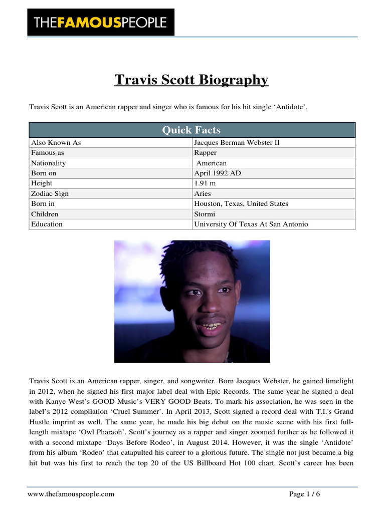 travis-scott-37591 | PDF | Hip Hop | African American Music