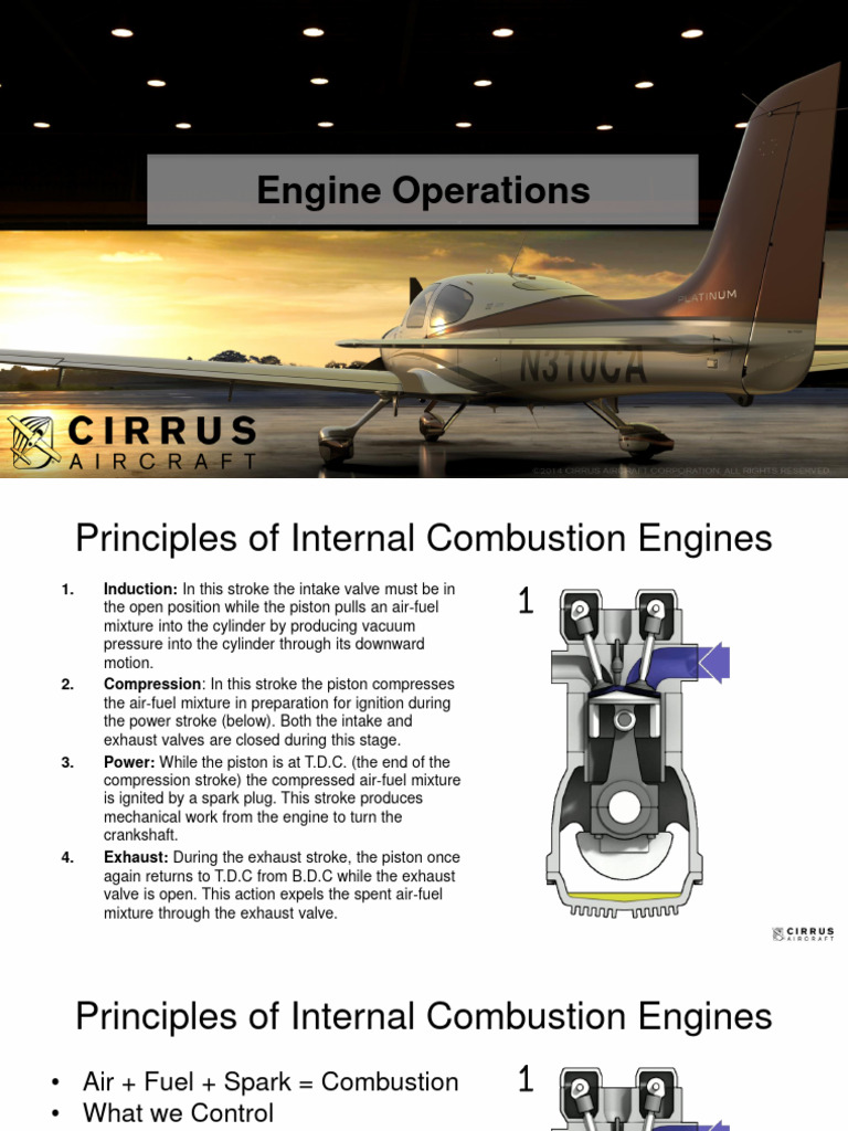 Cirrus Engine Operations | PDF | Turbocharger | Internal Combustion Engine