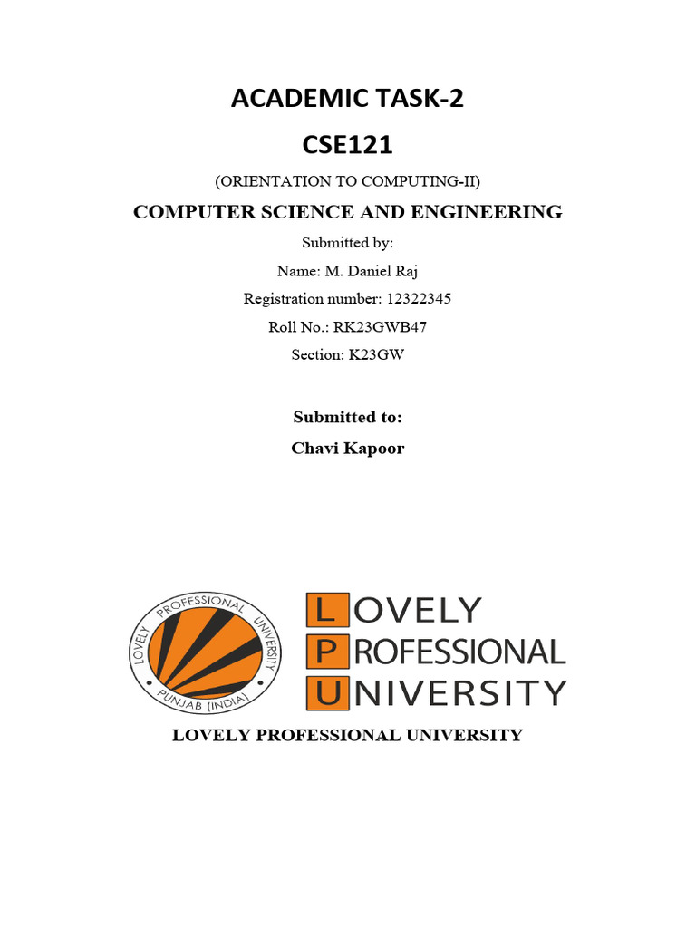 Academic Task | PDF | My Sql | Computing