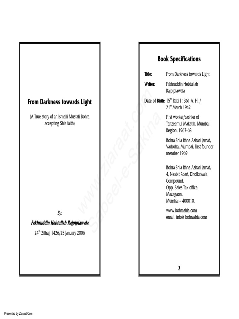 Ismaili Bohra's Journey to Shia Faith | PDF | Isma'ilism | Shia Islam
