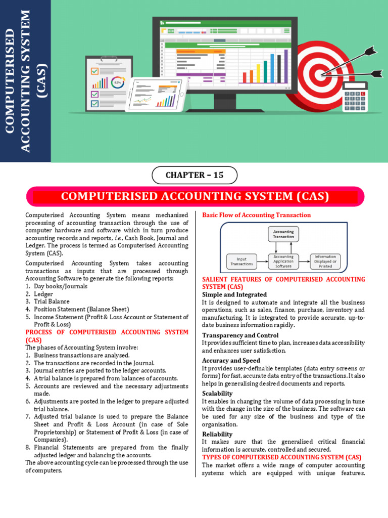 computerised accounting system | PDF | Databases | Spreadsheet