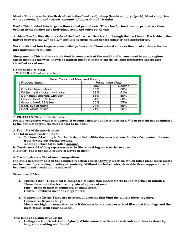 Module Meat | PDF | Lamb And Mutton | Beef