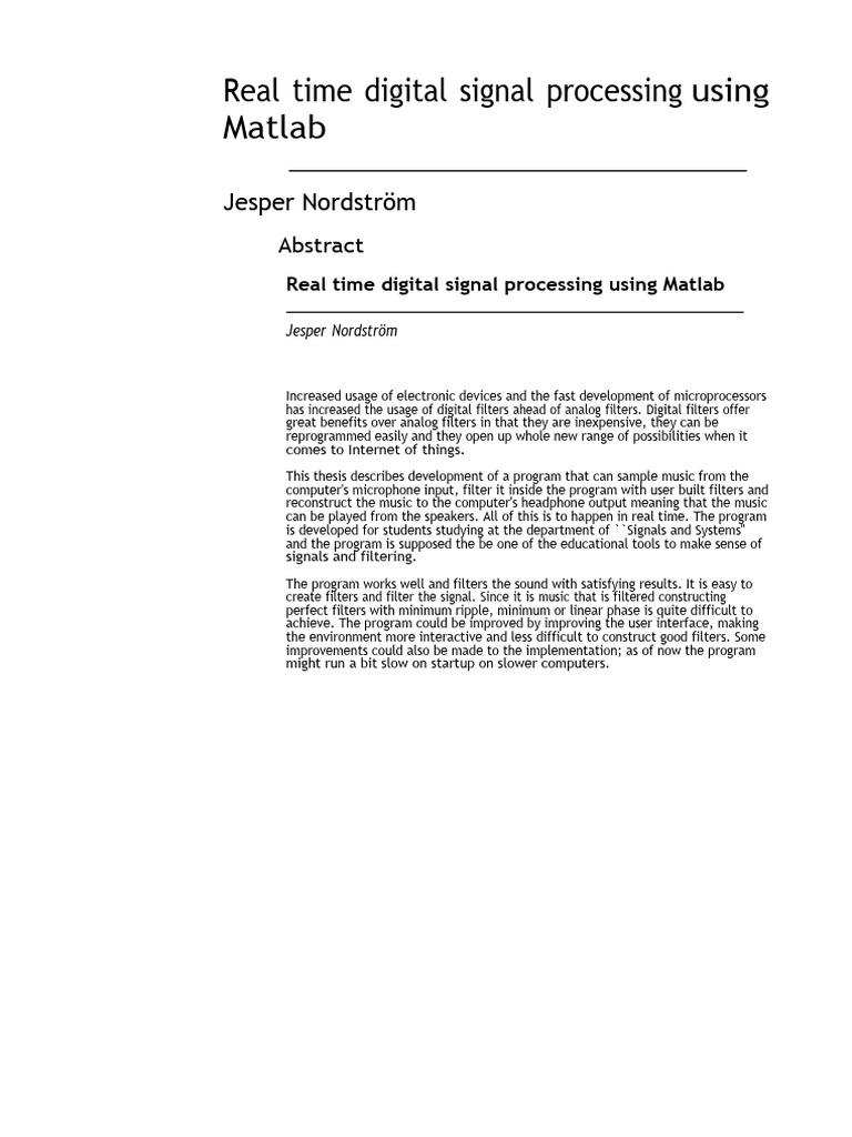 1 | PDF | Sampling (Signal Processing) | Digital Signal Processing