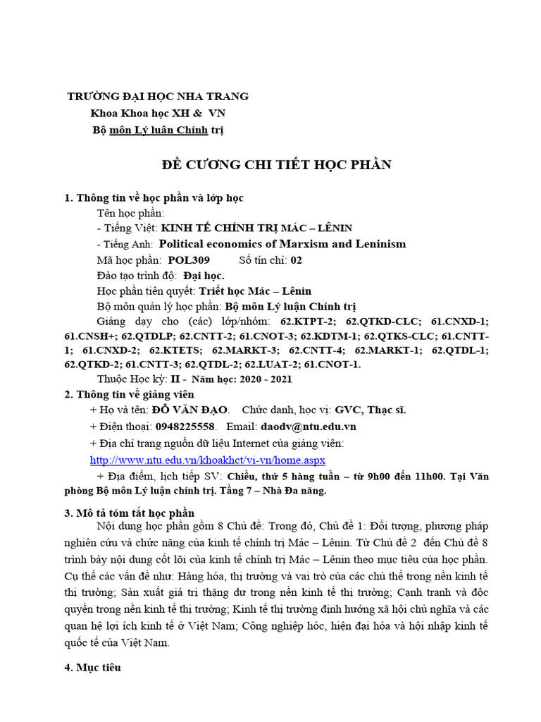 DCCTHP KTCT - Đ Văn Đ o | PDF