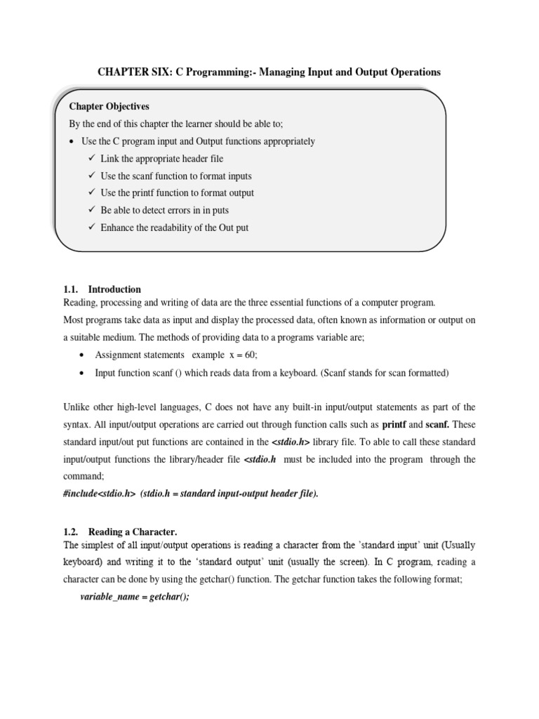 Chapter Six | PDF | Computer Programming | Computing