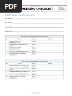 Bunkering Safety Checklist Guide | PDF | Diesel Fuel