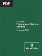 MANCOSA Postgraduate Prospectus 2025 | PDF | Entrepreneurship ...