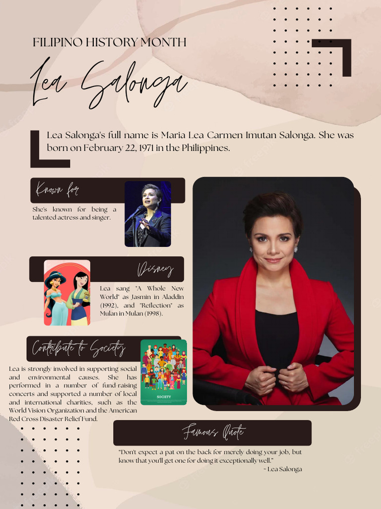 History Club - Lea Salonga | PDF