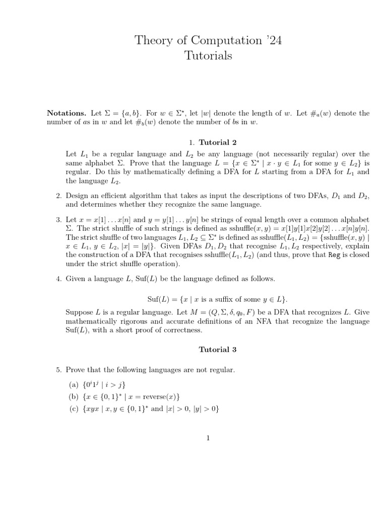 Toc 24 Problems Pdf Applied Mathematics Syntax Logic 