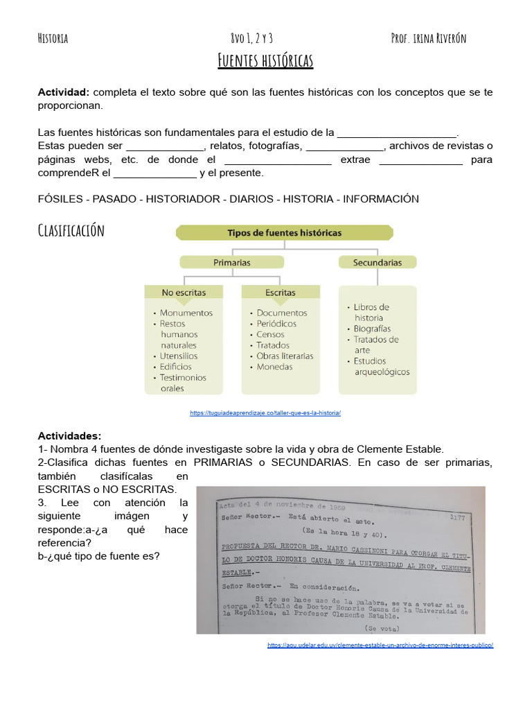 Fuentes Historicas | PDF