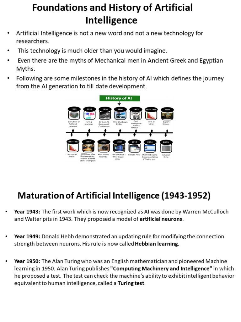 AIML Module - 1 Foundations and History of Artificial Intelligence and Problem Solving and ...