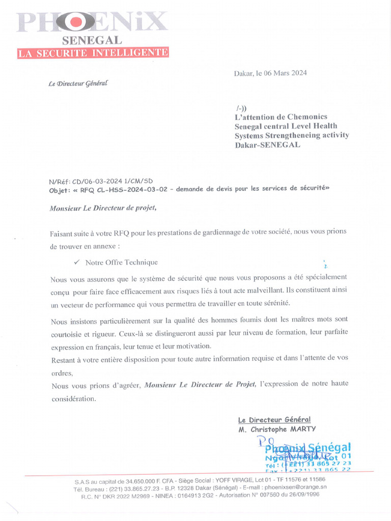 Offre Technique-15032024094619 | PDF
