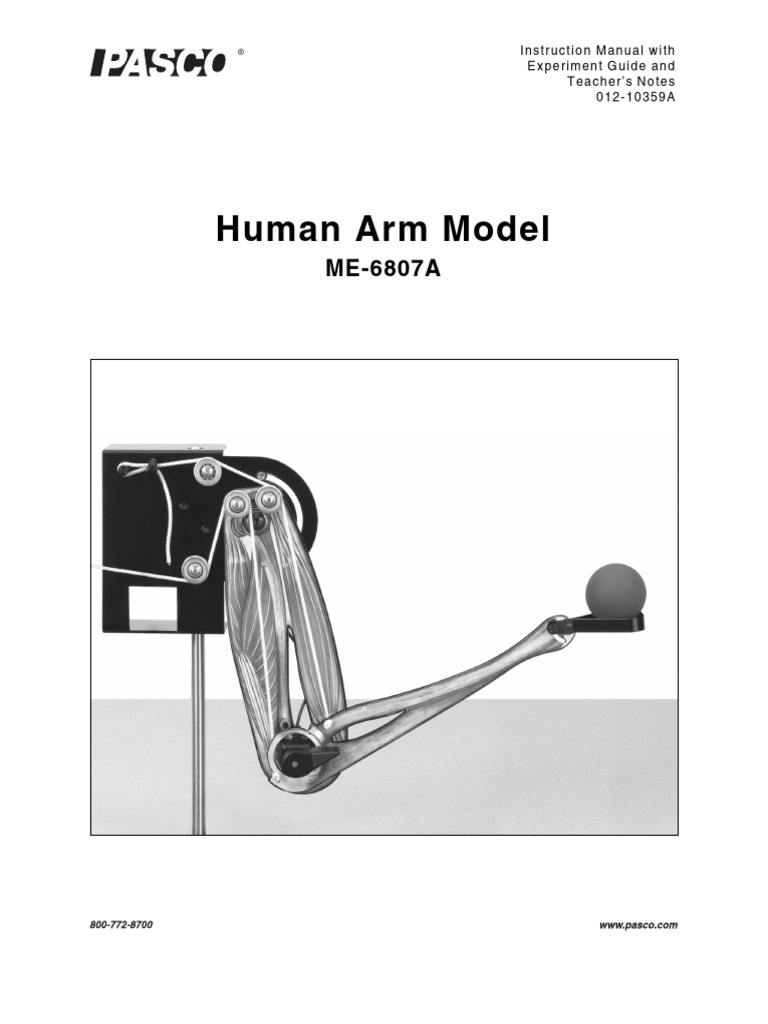 Human Arm Model Manual ME 6807A | PDF | Arm | Elbow