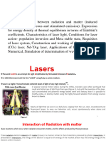 Advanced Engineering Physics - UNIT 5-Handouts | PDF | Laser | Optical Fiber