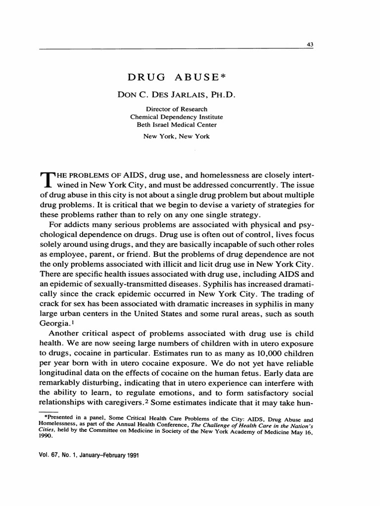 Drug Abuse | PDF | Hiv/Aids | Heroin