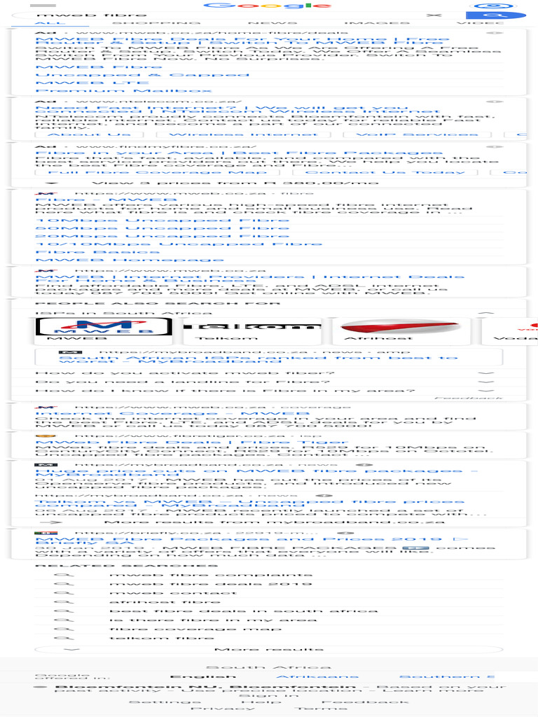 Mweb Fibre - Google Search | PDF | Information Technology | Internet