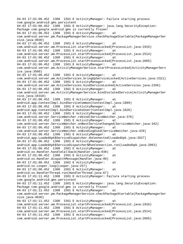 Log | PDF | Android (Operating System) | Computer Engineering
