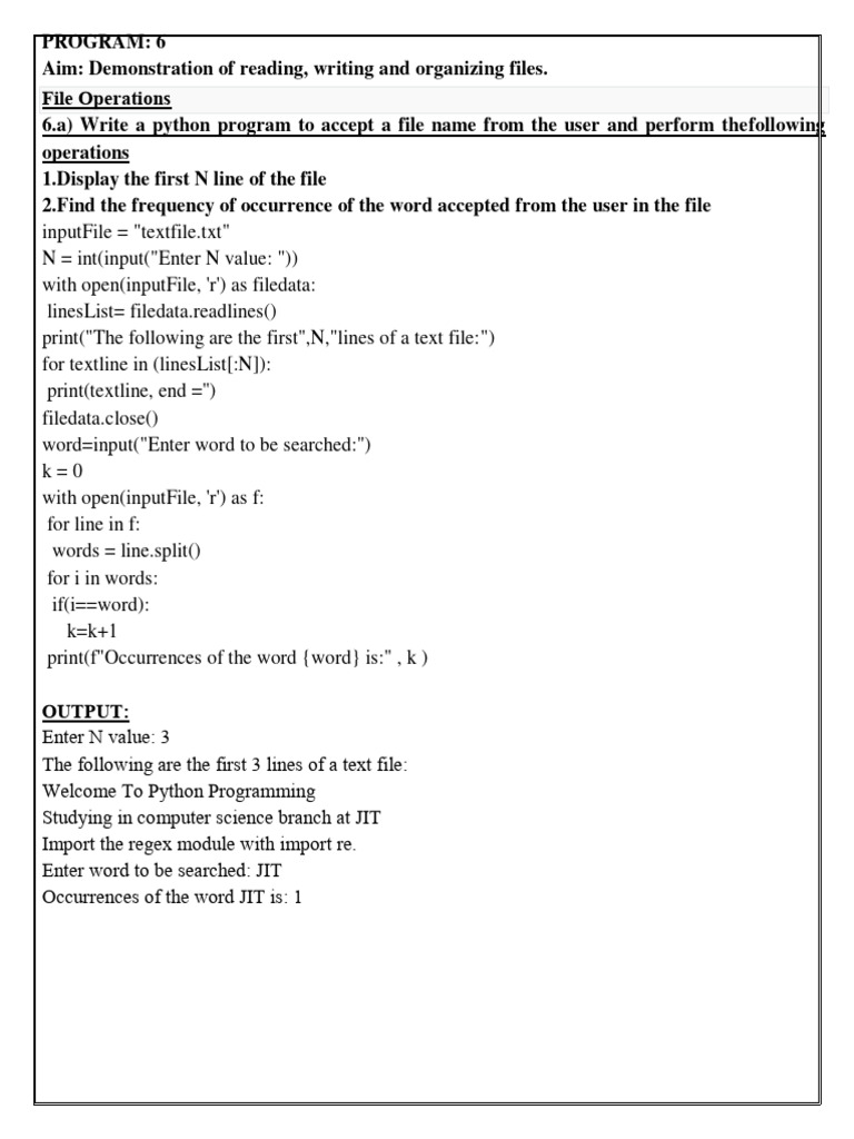 6-10 Python Lab Program | PDF | Area | Zip (File Format) 6-10 Python Lab Program | PDF | Area | Zip (File Format)