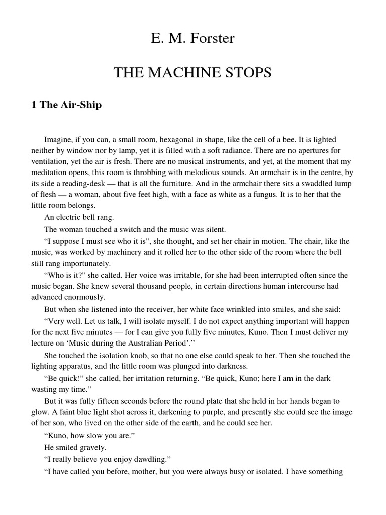 # The Machine Stops | PDF | Sky