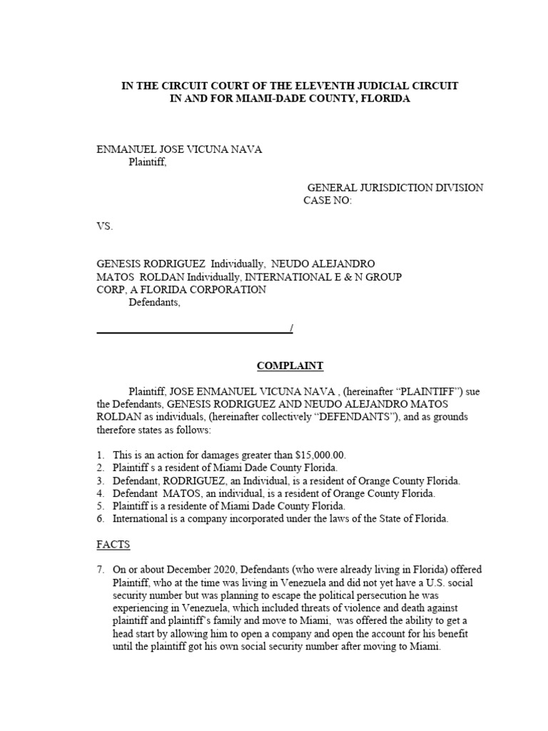 1109 Edition CIVIL RICO COMPLAINT | PDF | Racketeer Influenced And ...