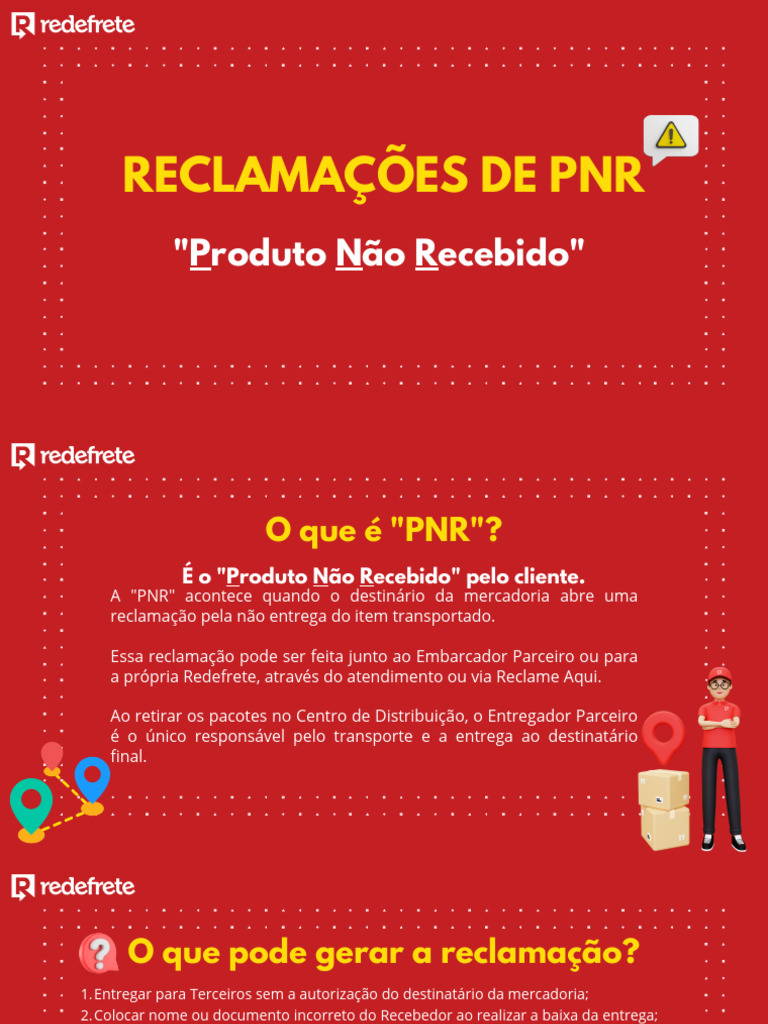 PNR - Orientações Ao Entregador Paceiro | PDF