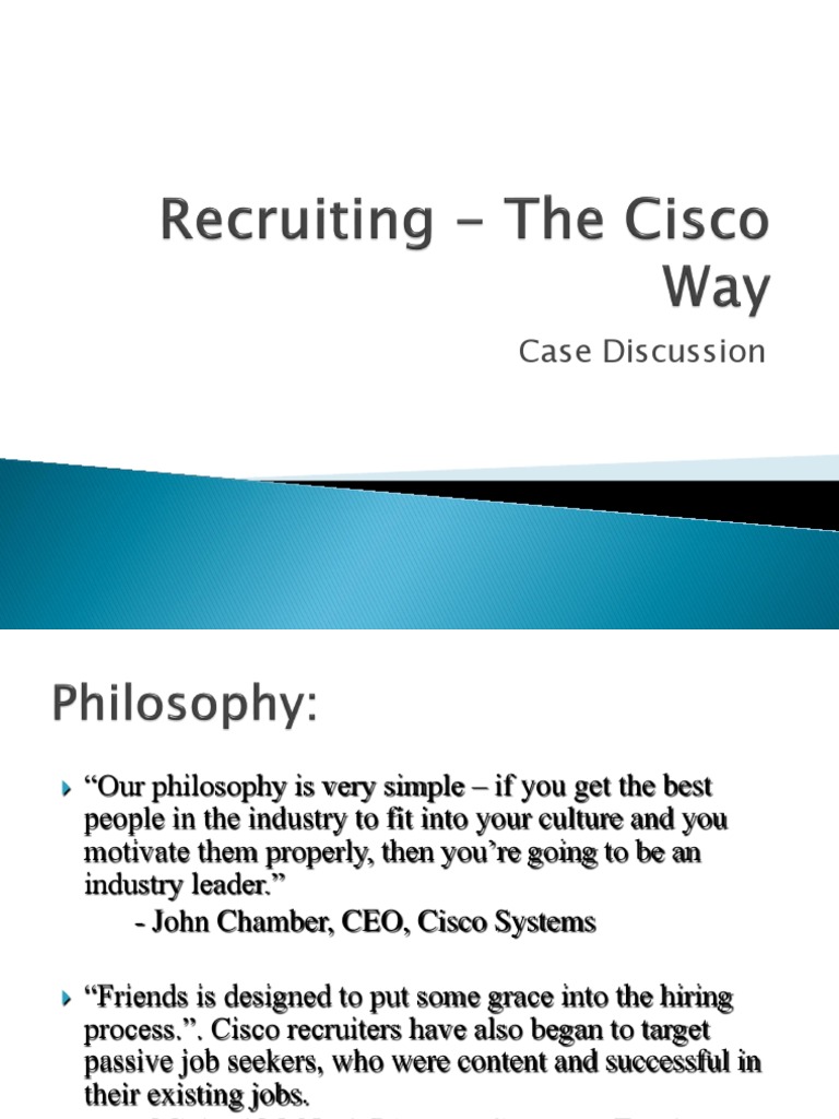Cisco Case | PDF | Recruitment | Cisco Systems